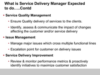 Service delivery management | PDF