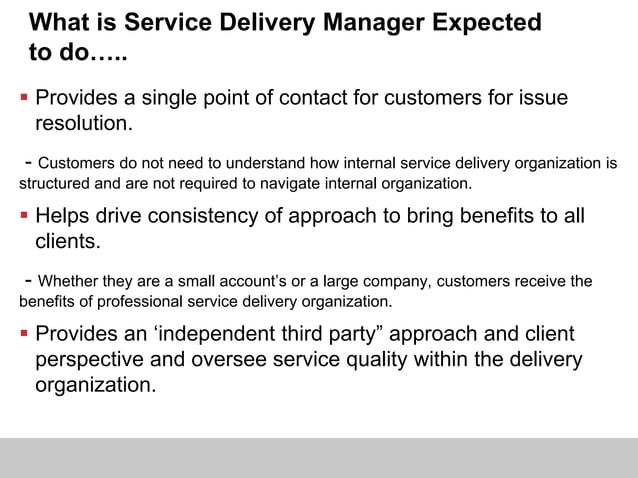 Service Delivery Management service-delivery-management