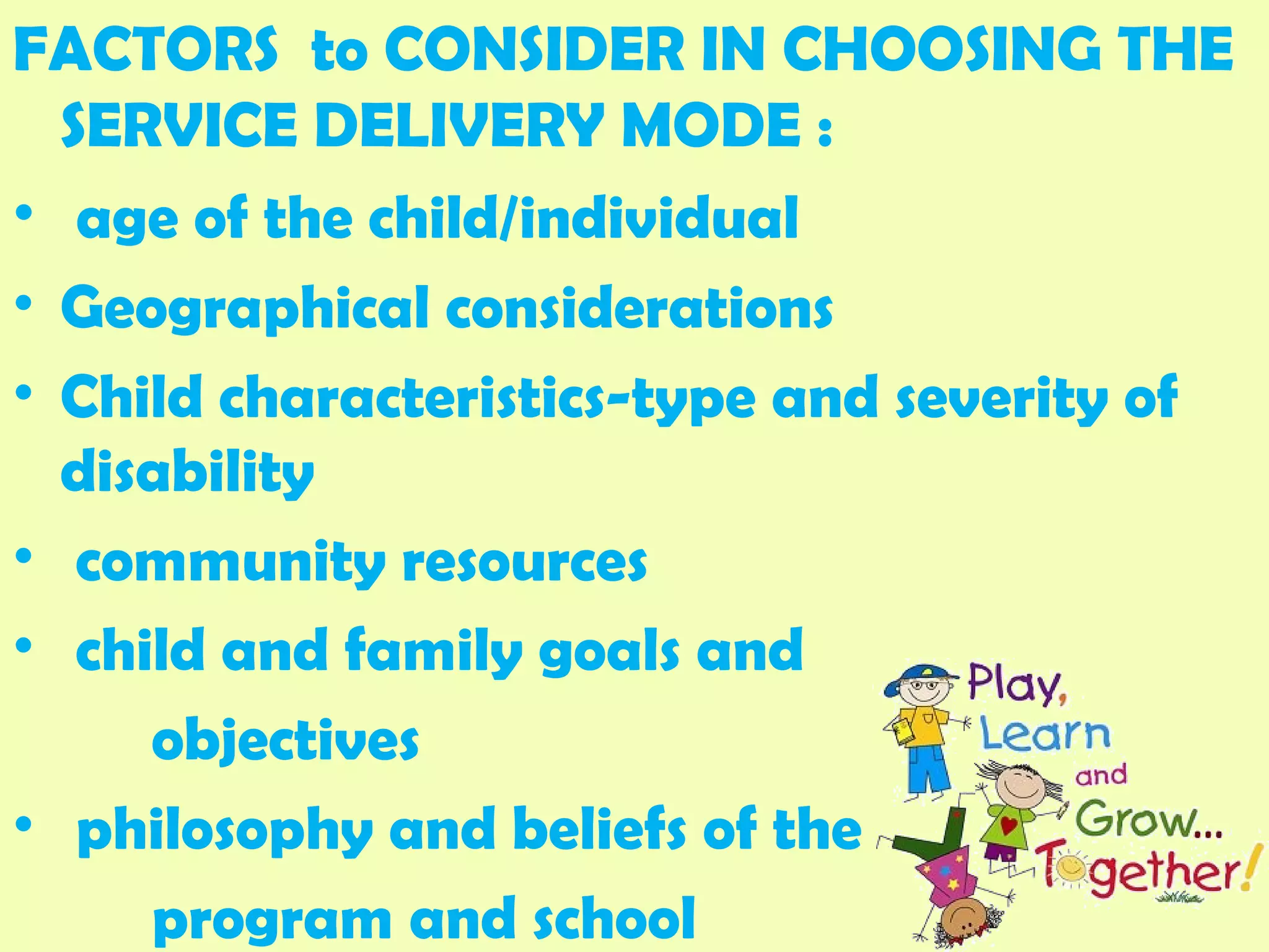 Service delivery models | PPT