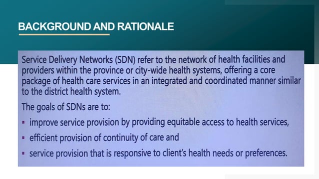 SERVICE DELIVERY NETWORK.pptx | Healthcare Industry | Industries