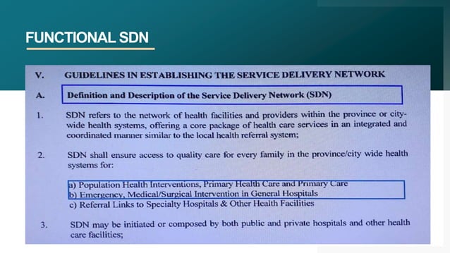SERVICE DELIVERY NETWORK.pptx | Healthcare Industry | Industries