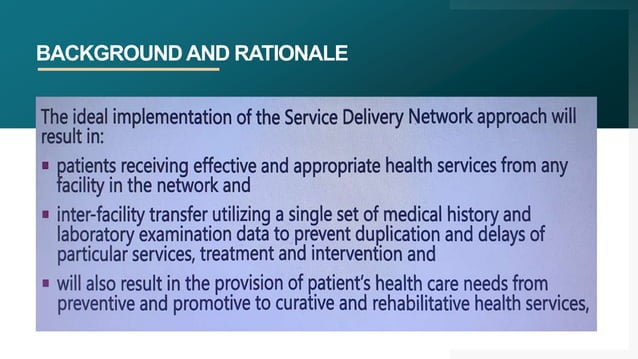 SERVICE DELIVERY NETWORK.pptx | Healthcare Industry | Industries