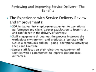 Service Delivery Review Fournier Consulting Services | PDF