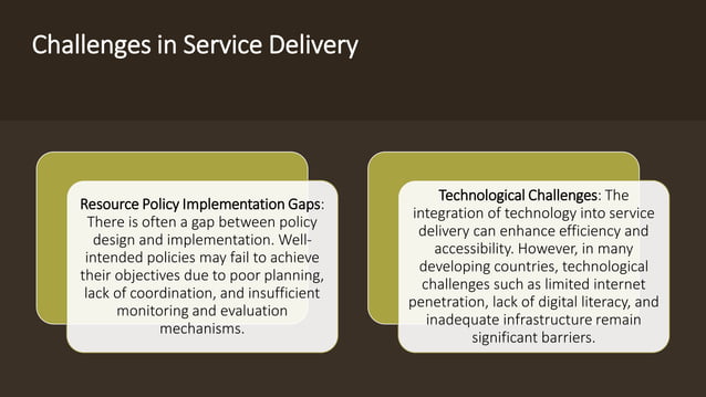 Public Administration: Service Delivery System | PDF