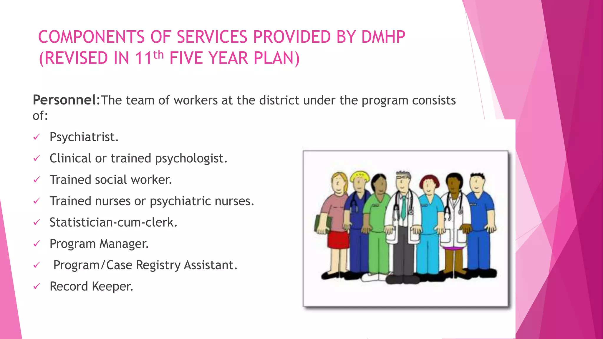 Service delivery system of mental health in india | PPTX