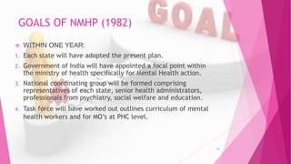 Service delivery system of mental health in india | PPTX