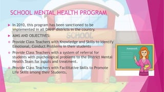 Service delivery system of mental health in india | PPTX