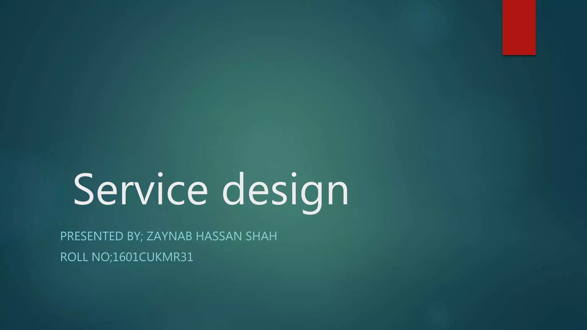 Service design | PPTX