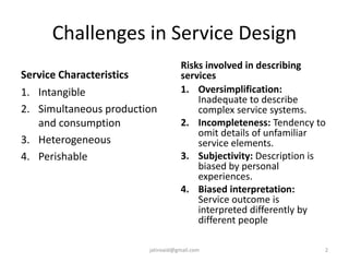 Service design and blueprinting | PPTX