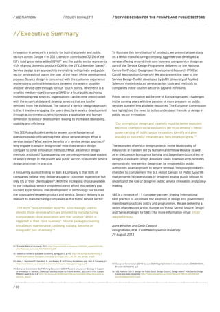 Service Design for the private and public sector | PDF