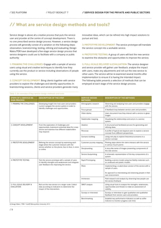 Service Design for the private and public sector | PDF