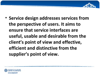 Service design in practice | PPT