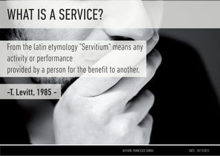 Service Design Introduction | PDF