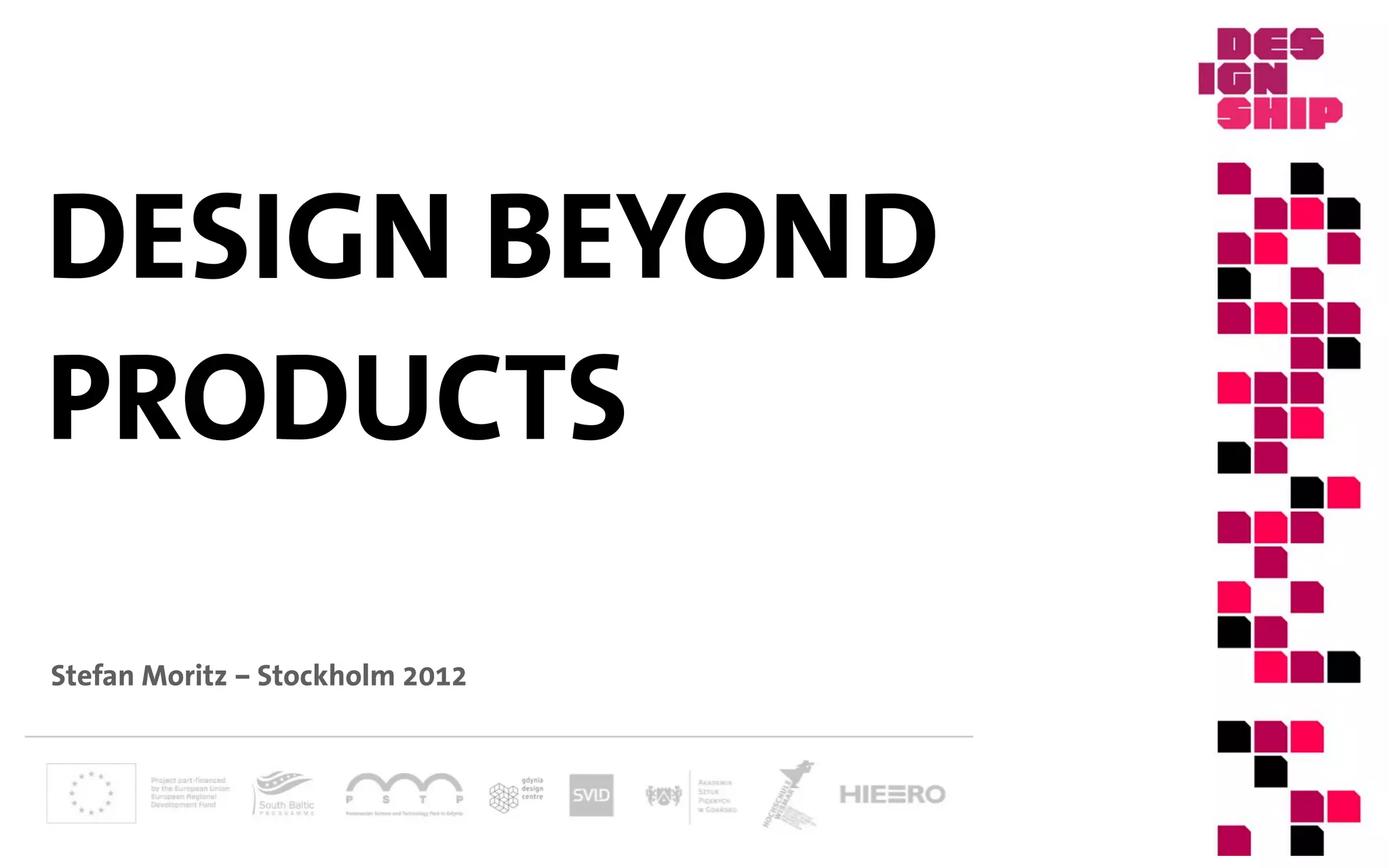 Service design introduction – designship – stefan moritz | PDF