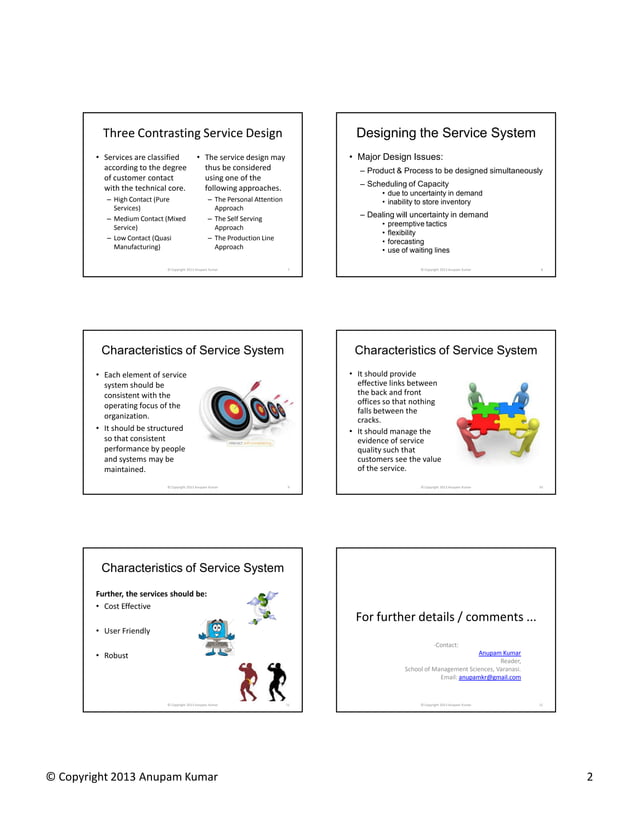 Service design matrix | PDF