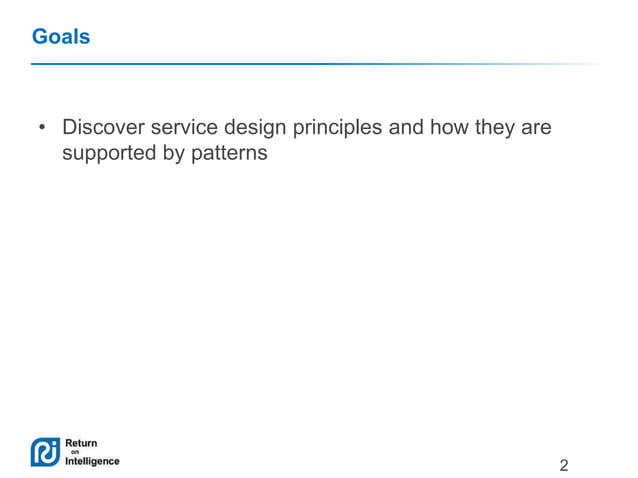 Service Design Principles and Patterns | PPTX