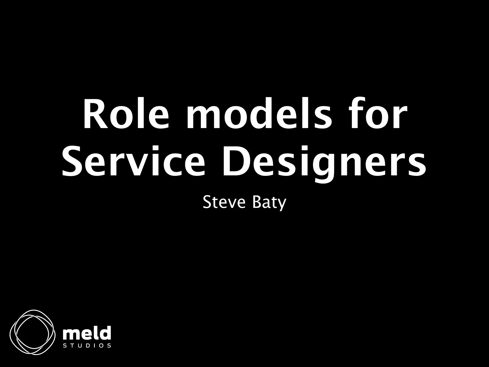 Implementation Role Models for Service Designers | PPT