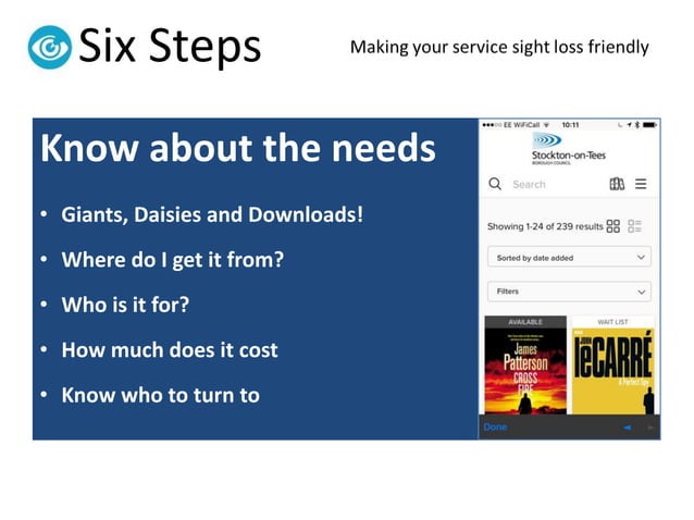 Making your service sight loss friendly | PPTX | Eye and Vision ...