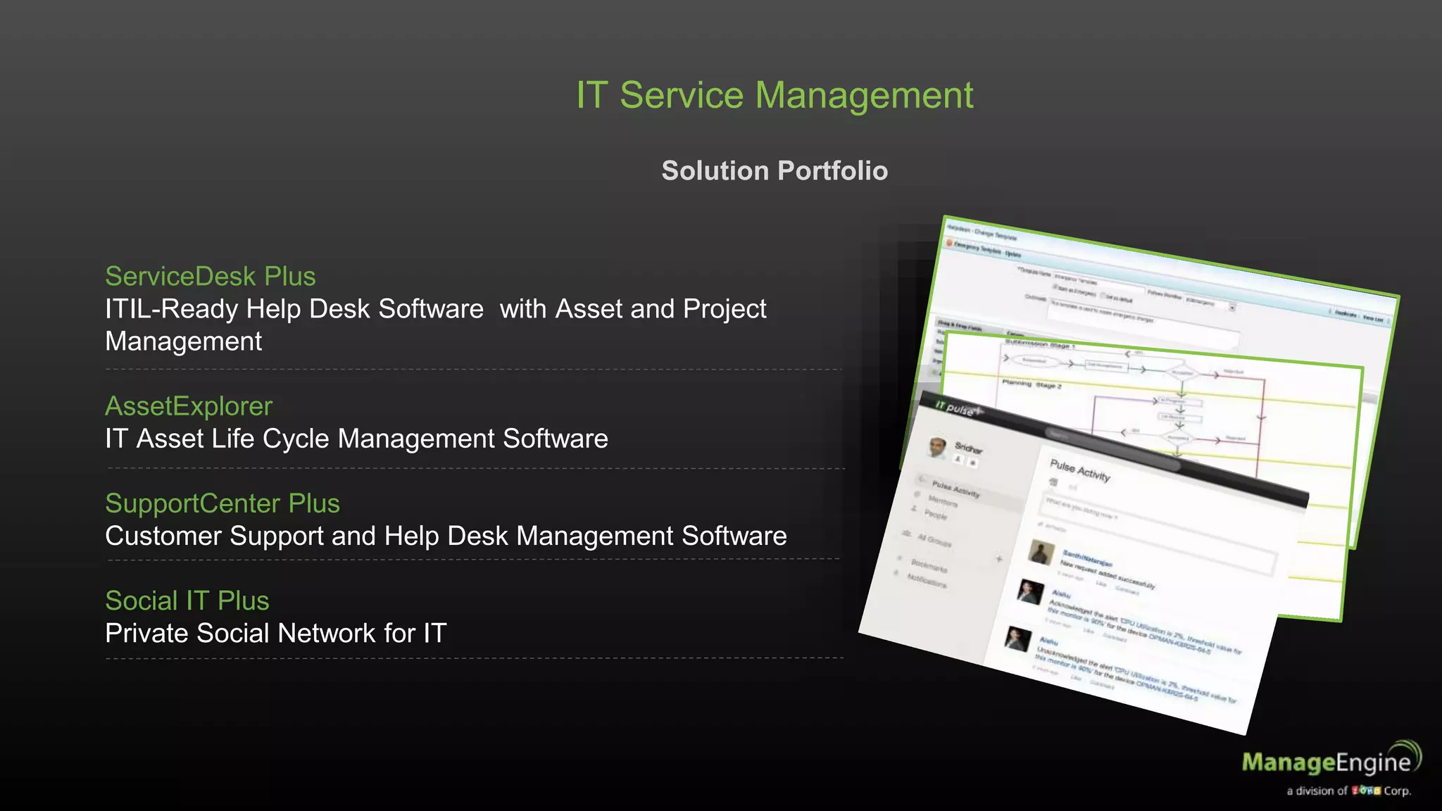 ServiceDesk Plus Overview Presentation | PPTX