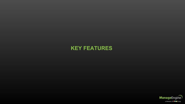 ServiceDesk Plus Overview Presentation | PPTX | IT and Internet Support ...