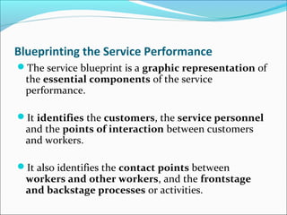 Service development,design and blue printing | PPT