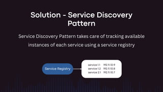 Service Discovery Design Pattern for Microservices | PDF