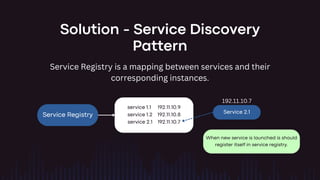 Service Discovery Design Pattern for Microservices | PDF