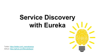 Service discovery with Eureka and Spring Cloud | PDF | Cloud Computing ...