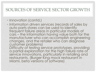role of service in an economy | PPTX