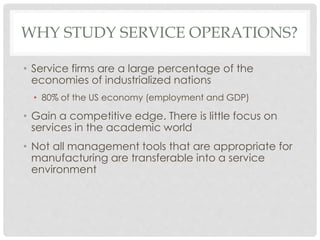 role of service in an economy | PPTX