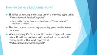 Azure Service Endpoints vs. Private Links | PDF