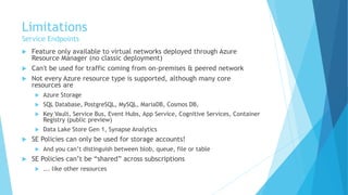 Azure Service Endpoints vs. Private Links | PDF