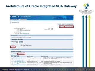 Service everywhere using oracle integration repository | PPT
