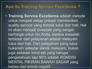 Service excelent at front office | PPTX