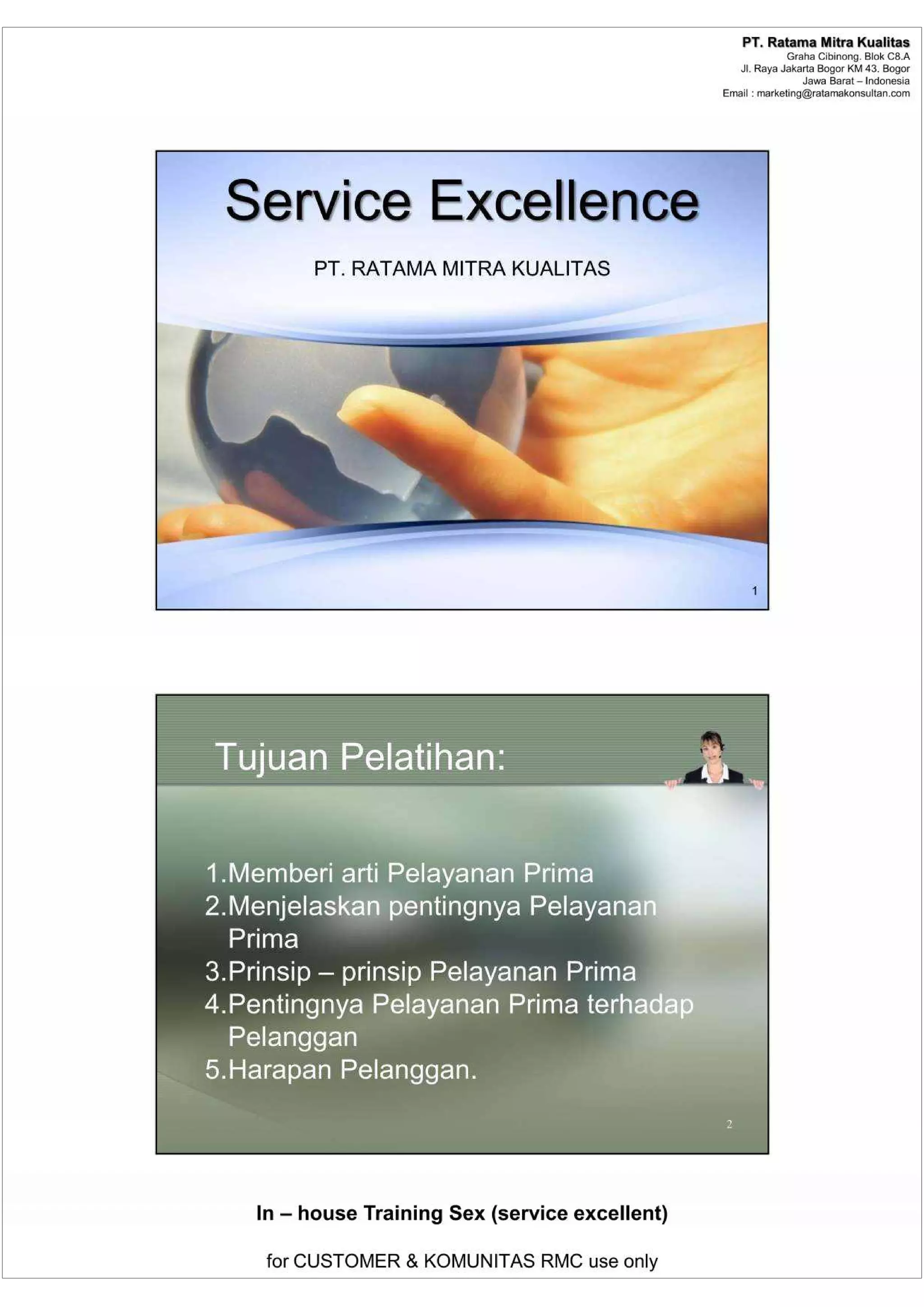 Service Excellence | PDF