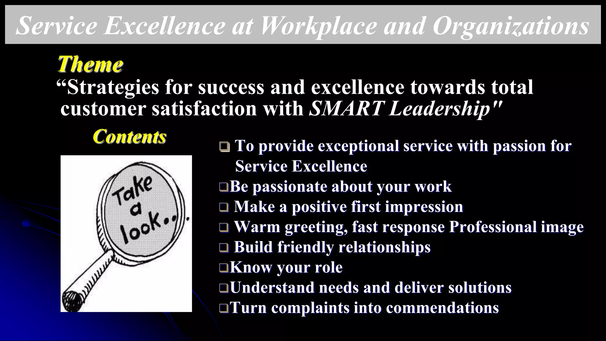 Service Excellence at Workplace | PPT