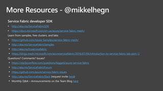 Service fabric and azure service fabric mesh | PPT