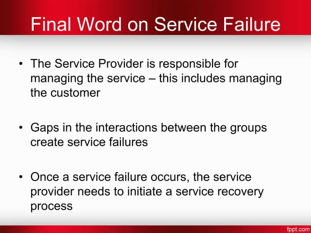 Understanding Service Failure | PPT | Free Download