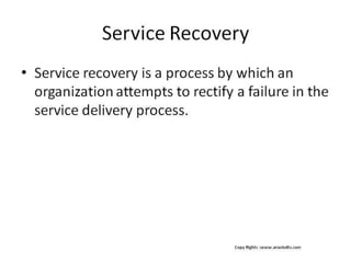 Service failure and recovery | PPTX