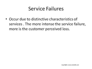 Service failure and recovery | PPTX