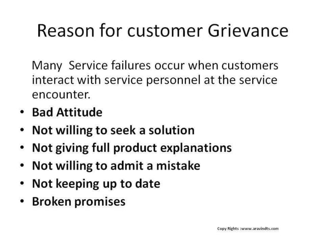 Service failure and recovery | PPTX