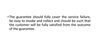Service guarantees | PPTX