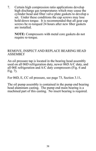 Service guide carlyle compressor | PDF