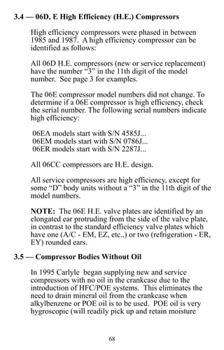 Service guide carlyle compressor | PDF