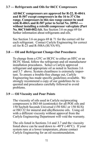Service guide carlyle compressor | PDF
