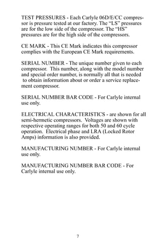 Service guide carlyle compressor | PDF