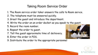 SERVICE,HOUSEKEEPING - Rainforest.pptx