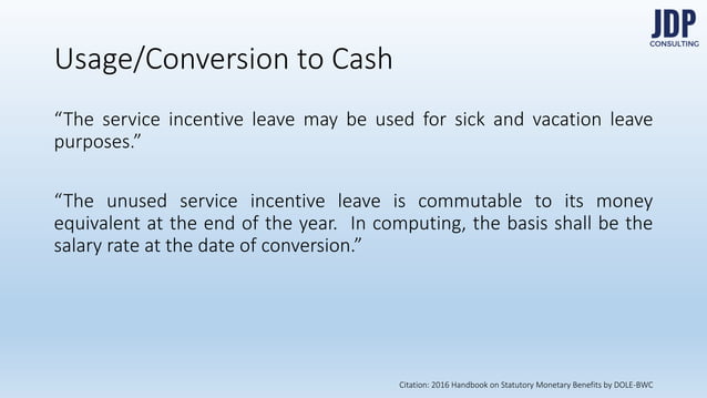 Service Incentive Leave | PPT