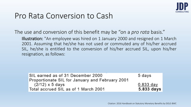 Service Incentive Leave | PPT