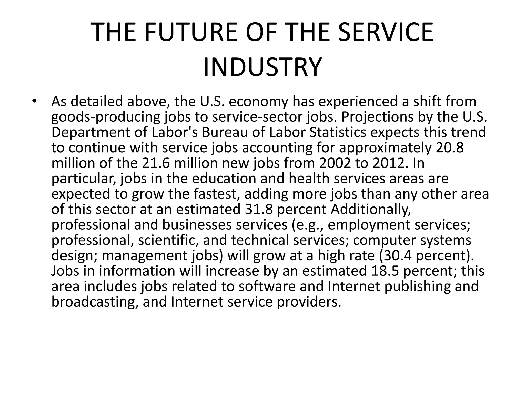 Service Industries | PPTX